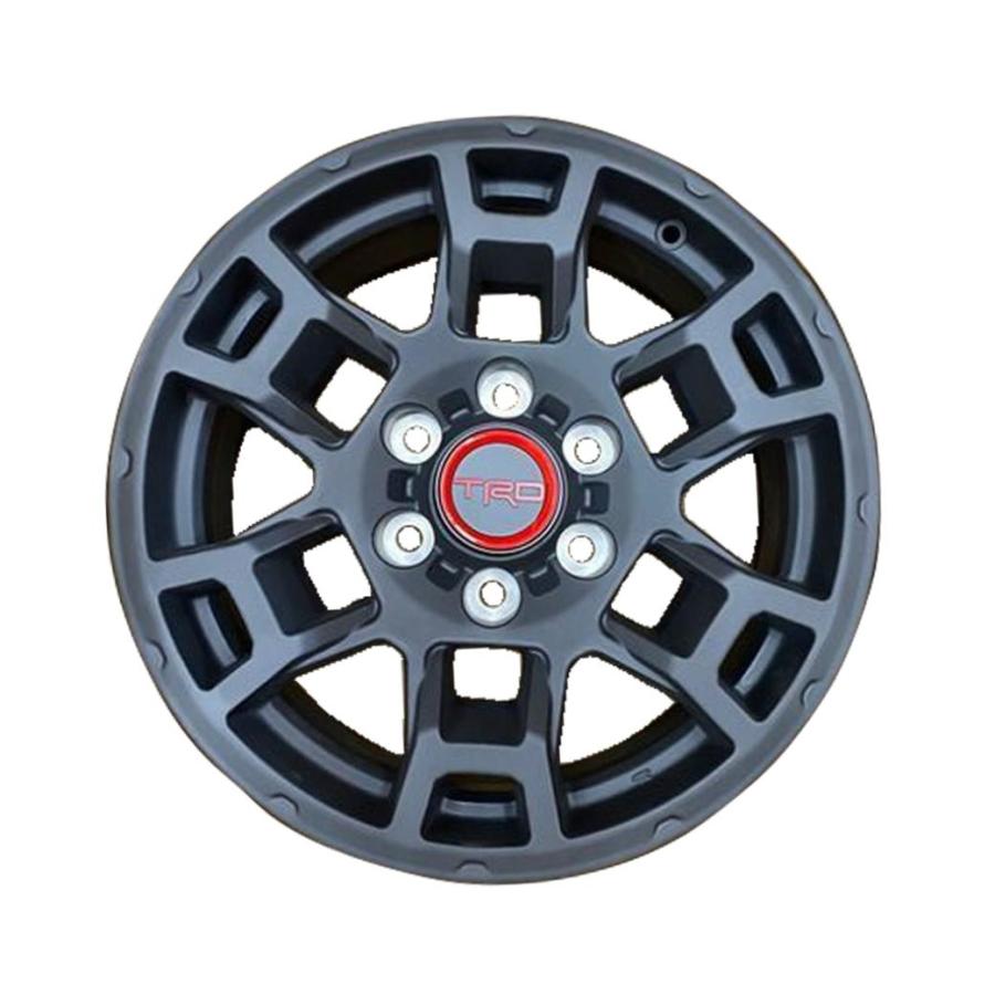 TRD [USトヨタ TRD]17インチアルミホイール 1本 ブラック FJクルーザー ランクル 150プラド ハイラックスサーフ215系 ...