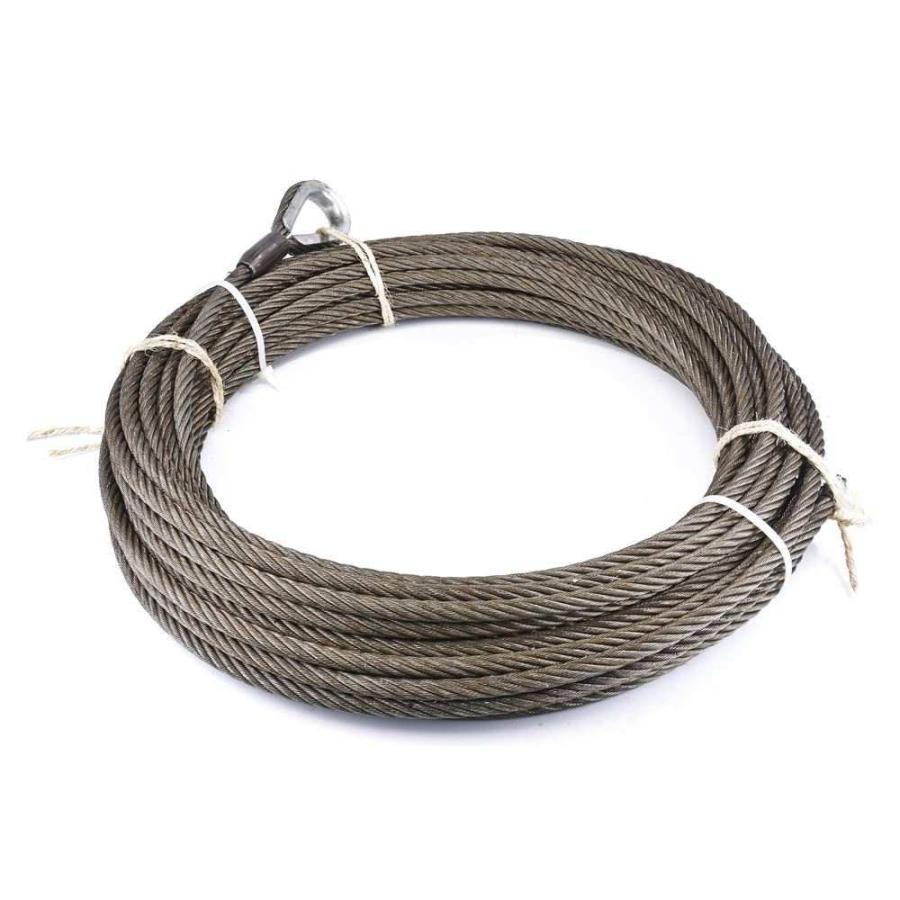 [WARN(ウォーン)USA正規品] 30XLシリーズ用 ウインチケーブル フック付き 15mm×42m 汎用/77453 : DOLONCO ...