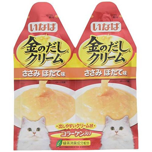 いなば キャットフード 金のだし クリーム ささみほたて 60g(30g×2袋) : domarushop - 通販 - Yahoo!ショッピング