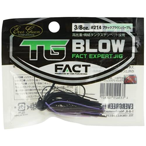 エバーグリーン(EVERGREEN) フットボールジグ TGブロー 10g 3/8oz #214 ブラックブラウンパープル : domarushop - 通販 - Yahoo!ショッピング