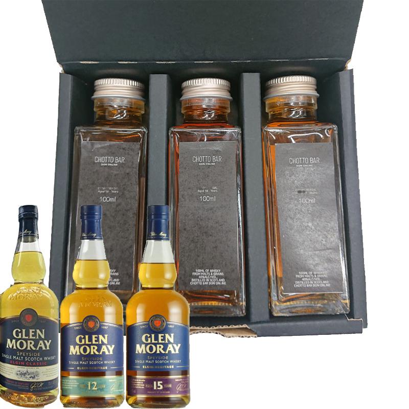CHOTTO BAR グレン マレイ 飲み比べ ギフト セット 100ml ×3本セット[12Y 15Y クラシック GLEN MORAY] : DON online shop - 通販 ...
