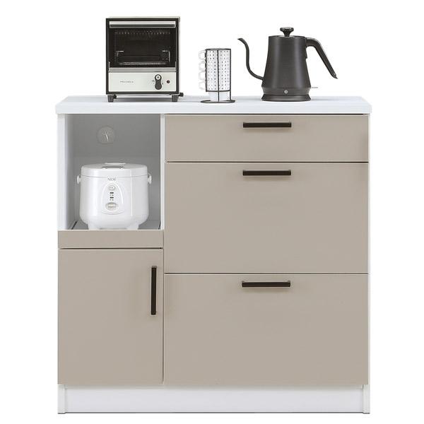 キッチンカウンター 収納 幅90 完成品 大容量 グレー カーボン 国産 幅88.5cm 奥行40cm 高さ87cm : nmj-0232 : どんどんどんの家具 - 通販 - Yahoo ...