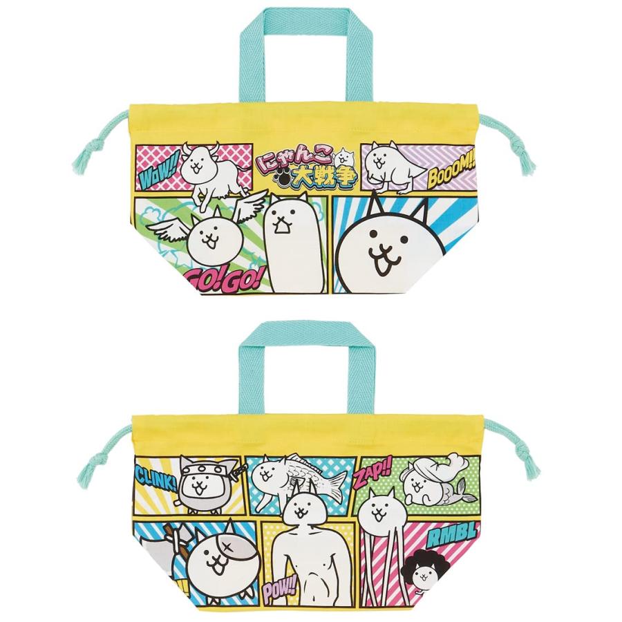 SKATER スケーター ランチ巾着袋 お弁当袋 遠足 給食 女の子 キャラクター KB7 2J-614163 にゃんこ大戦争23 (プレゼント 入園特集 入学特集 入園準備 入学準備 ...