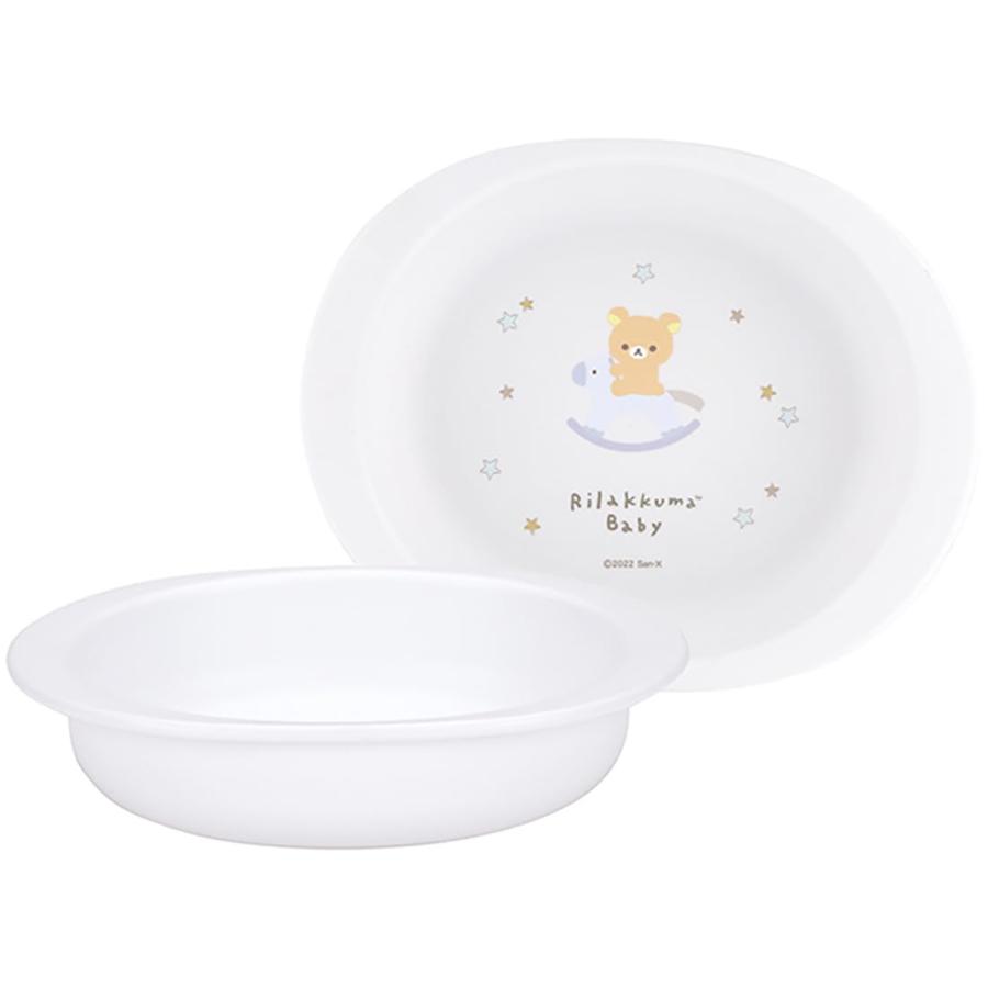 SKATER スケーター ベビー食器 小皿 子供用 5ヵ月頃~ 抗菌 プラスチック製 290ml リラックマ ベビー XP25AG-A (プレゼント 入学祝い 入園準備 入園グッズ ...