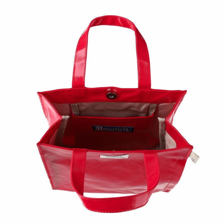 ROOTOTE ルートート 1202 小さめ トートバッグ EU スクエア ラミネート レッド (父の日 レディース プレゼント かわいい おしゃれ お返し bag) : 生活雑貨 どんぐりの ...