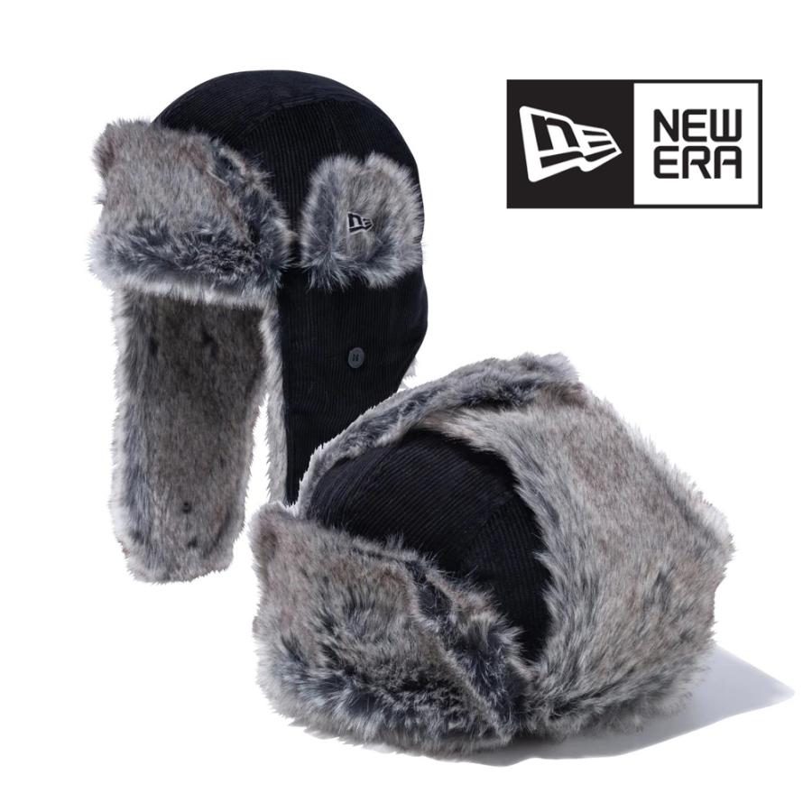 NEW ERA NEWERA トラッパー Corduroy Trapper ブラック ニューエラ フライトキャップ ドックイヤーフリップダウン 13750846 : 2.B.BLACK ...