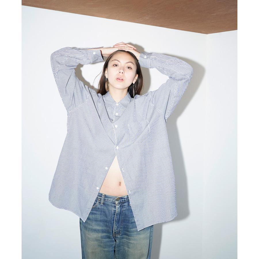 alvana アルヴァナ メンズ シャツ WIDE REGULAR SHIRTS 100/2 ホワイトストライプ ACS-F004 トップス ...