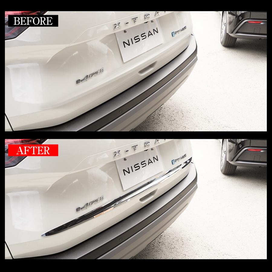 エクストレイル T33 メッキ バックドア ガーニッシュ 1P ドアモール ABS樹脂製 : ヨンクスタイル - 通販 - Yahoo!ショッピング