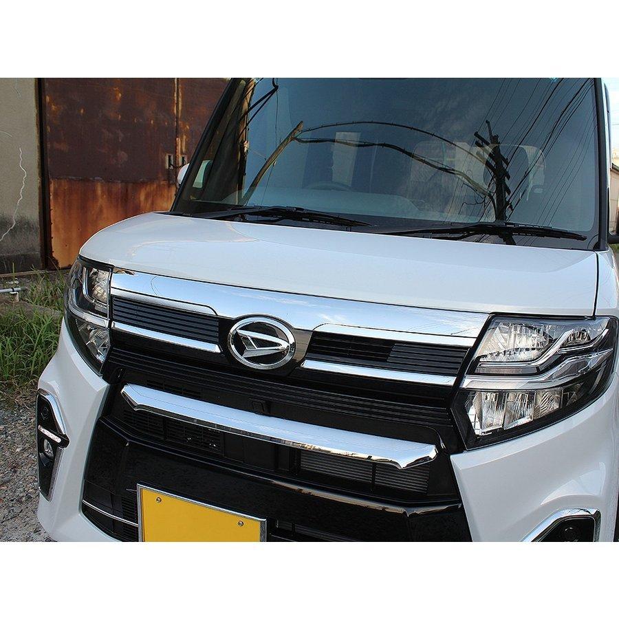 新型タント カスタム パーツ LA650S LA660S メッキ フロント グリル フードガーニッシュ : ヨンクスタイル - 通販 - Yahoo!ショッピング