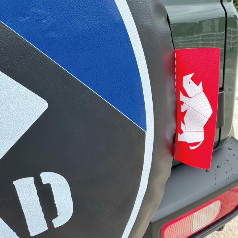 ジムニーノマド JC74W スペアタイヤカバー 背面タイヤ デザインA トポグラフィー柄×ノマドシルエット 赤タグ付 : ヨンクスタイル - 通販 - Yahoo!ショッピング