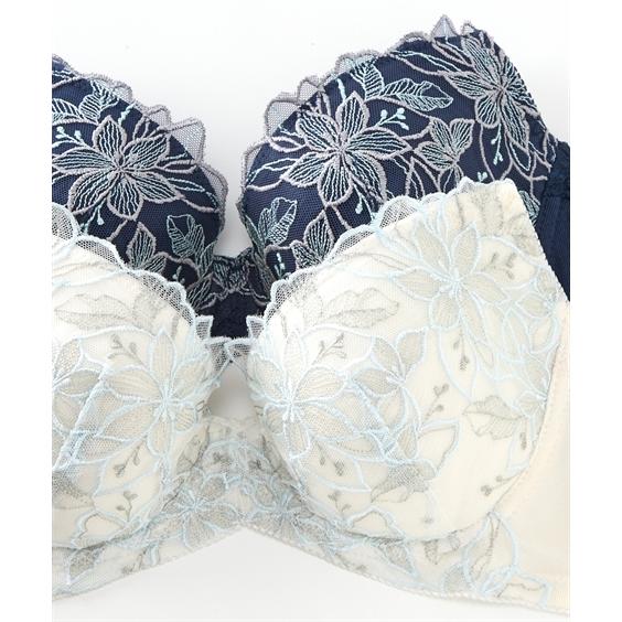 ニッセン ブラ＆ショーツセット (B70-E90) 脇も背中もすっきり！ ブラジャー 女性 下着 レディース 脇高 ブラ シンプル カジュアル 脇高ブラ 背中 : Doris mieux by ...