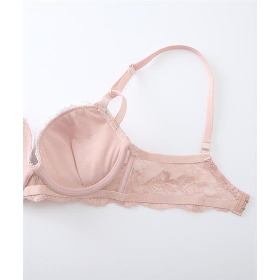 ニッセン ブラ＆ショーツセット (A70/M-F85/LL) 脇高 ゴージャスフラワー レース ブラショーツセット 女性 下着 レディース ブラジャー ショーツ セット 谷間 : Doris ...