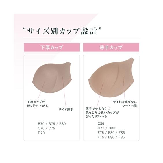 ニッセン ブラジャー (B70-F85) シルエット革命 Tシャツにひびきにくいブラジャー (ルシアン) 女性 下着 レディース モールドカップ 脇高ブラ ブラ : Doris mieux ...