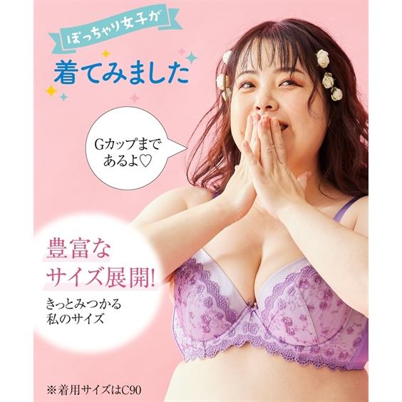 ブラ＆ショーツセット (E85/LL-F95/4L) 大きいサイズ 二配色 ブラジャー ショーツセット ( トリンプ ) ニッセン 女性 下着 レディース ブラジャー ブラショーツ ...