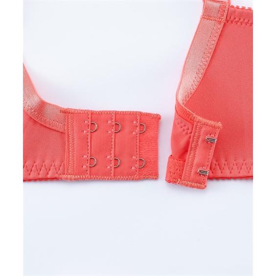 (E85/LL-F95/4L) 大きいサイズ 脇高 刺しゅう レース ブラジャー ショーツ セット (コスモス) (トリンプ) ニッセン とりんぷ 脇肉 かわいい下着 盛り 小胸 谷間 ...