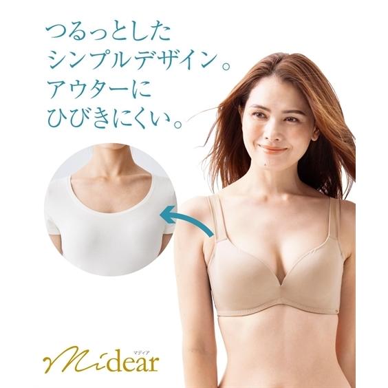 (B70-D85) 吸いつくようにフィットする伸びやか ストレッチ ブラジャー (マディア) ニッセン ブラ 女性 下着 レディース インナー :ZZY4A21A0080:Doris ...