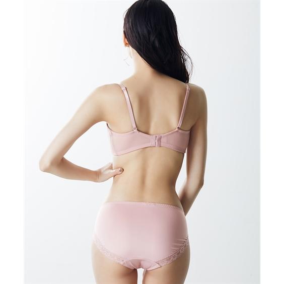 (B70/M-D80/L) Wでバストをあげる ブラジャー ショーツセット ( トリンプ ) ニッセン 女性 盛り 小胸 谷間 セクシー かわいい下着 脇高 ブラ 3/4カップ ...