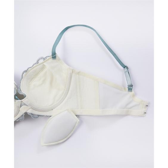 (B70/M-D80/L) Wでバストをあげる ブラジャー ショーツセット ( トリンプ ) ニッセン 女性 盛り 小胸 谷間 セクシー かわいい下着 脇高 ブラ 3/4カップ ...