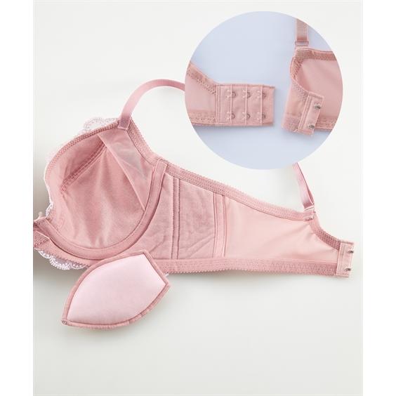 (B70/M-D80/L) Wでバストをあげる ブラジャー ショーツセット ( トリンプ ) ニッセン 女性 盛り 小胸 谷間 セクシー かわいい下着 脇高 ブラ 3/4カップ ...