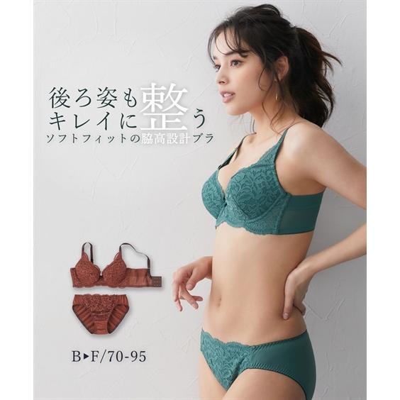 ブラショーツセット (B70/M-D80/L) リッチメイク 脇高 ブラジャー ショーツセット ボタニカル編み レース ニッセン : zzy4a22a0378 : Doris mieux by ...