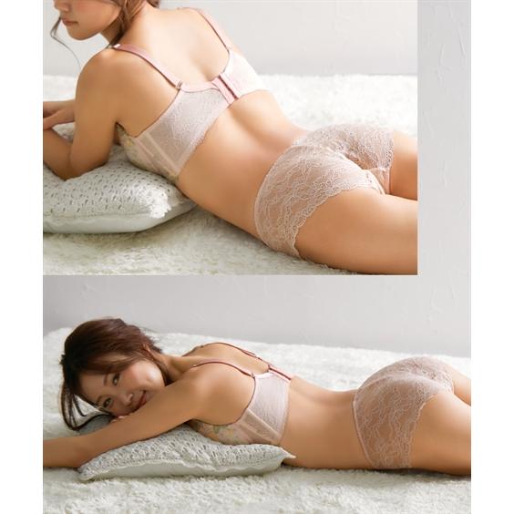 ニッセン ブラ＆ショーツセット (D70/M-D80/L) 高嶺の ブラショーツセット プレミアムガーデンフラワー(脇スッキリタイプ) 女性 下着 レディース ブラショーツ : Doris ...