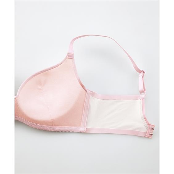 ブラジャー (A75-C80) 楽 キレイ プリント モールドブラジャー 脇高 ノンワイヤー ( トリンプ ) ニッセン 女性 下着 レディース ノンワイヤーブラ とりんぷ ...