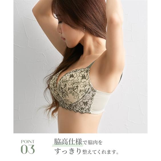 ニッセン ブラショーツセット (D70/M-D80/L) 高嶺の ブラジャーショーツセット (脇スッキリタイプ) ファータフィオーレ 女性 下着 レディース 小胸 脇高 レース : Doris ...