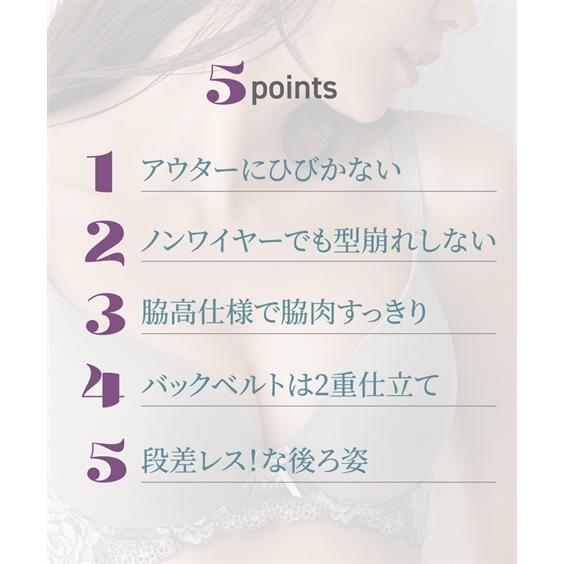 ニッセン ブラジャー (AA70-D85) 内緒でメイク！ノンワイヤー 脇高 柔らか シームレスブラジャー 女性 下着 レディース ノンワイヤーブラ 楽 盛り 小胸 谷間 : Doris ...