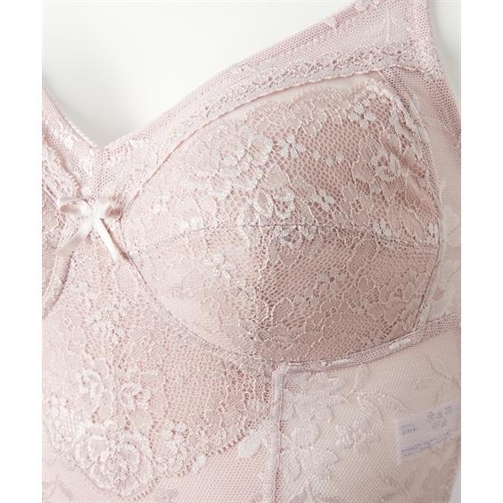 ニッセン 補正下着 (A85/LL-C90/LL) 大きいサイズ 柄ジャガード ボディースーツ 女性 下着 レディース 補正 姿勢 サポート ノンワイヤー ワイヤレス 体型カバー ...