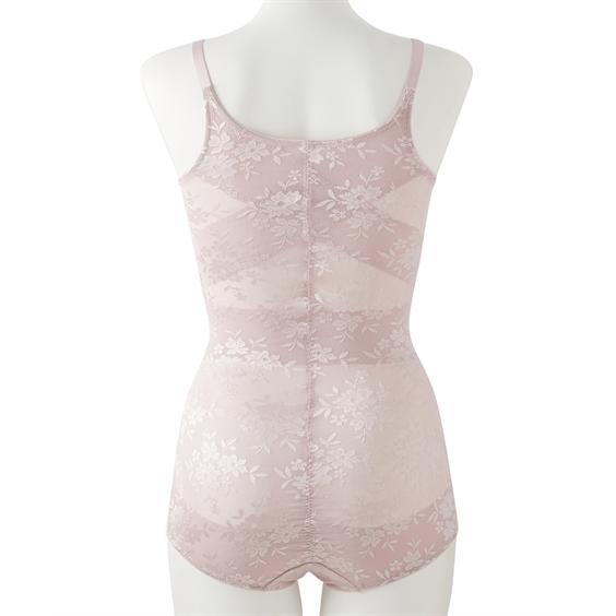 ニッセン 補正下着 (A85/LL-C90/LL) 大きいサイズ 柄ジャガード ボディースーツ 女性 下着 レディース 補正 姿勢 サポート ノンワイヤー ワイヤレス 体型カバー ...