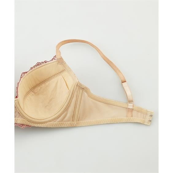 ニッセン (A70/M-F80/L) ブラショーツセット 線画 刺しゅう ブラジャー ショーツ 3セット組 女性 下着 レディース 可愛い お得 まとめ買い : Doris mieux by ...