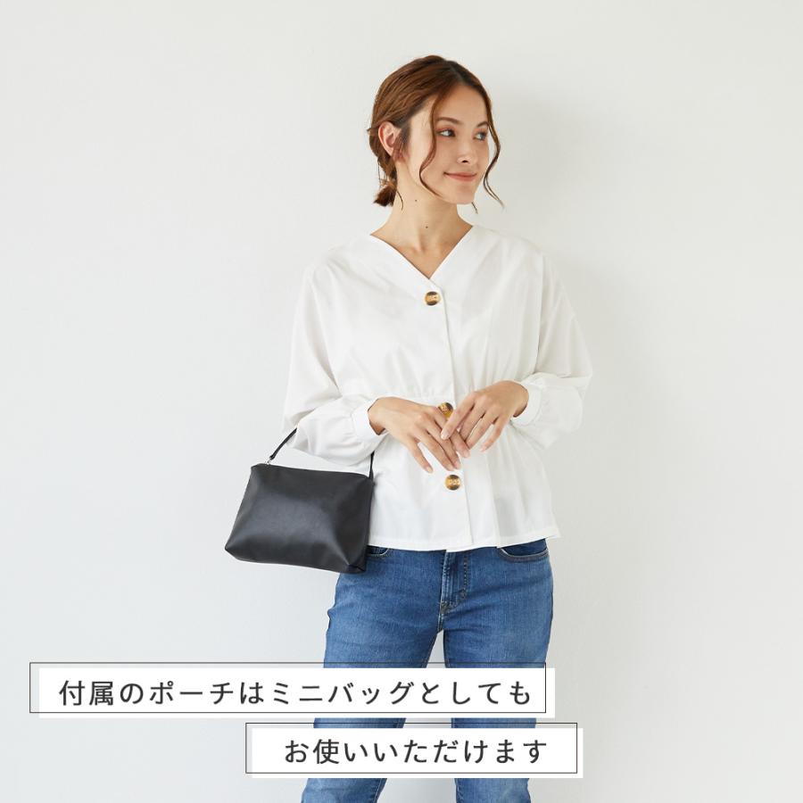 DOT & STRIPE（ドットアンドストライプ） トートバッグ レディース ポーチ付き A4 シンプル たっぷり 収納 大容量 シンプル カジュアル 肩掛け 軽い 軽量 通勤 通学 ...