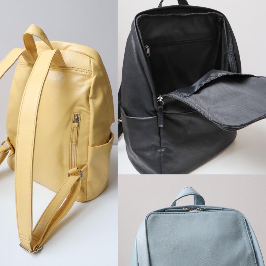 リュック レディース メンズ A4 シンプル エコレザー 通勤 通学 カジュアル 軽い 軽量 たっぷり 収納 大容量 プレゼント : MONOPIA - 通販 - Yahoo!ショッピング