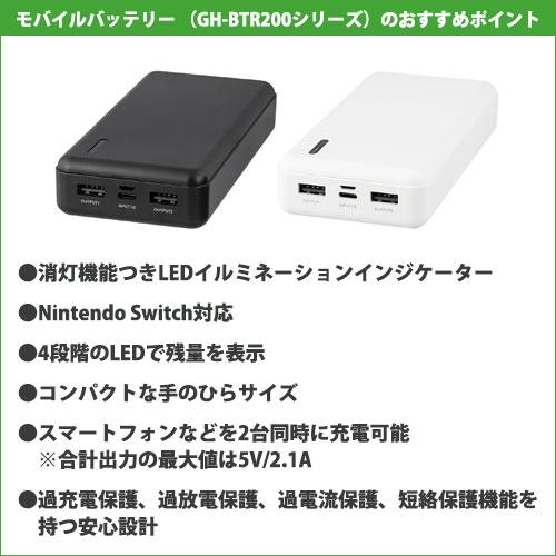 グリーンハウス モバイル充電器 20000mA ホワイト（ホワイト） : どっとカエールプラスワン - 通販 - Yahoo!ショッピング