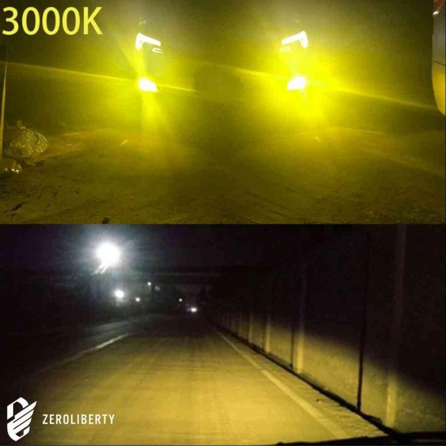 オデッセイ RB1/2 H15.10〜H18.3 AFS無し フォグランプ LEDキット H8/H11/H16 プレミアムイエロー 3000k 8000lm オールインワン ...