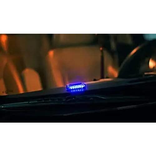 ダミーセキュリティ [ブルー点滅] MH35S/55S ワゴンR スティングレー 防犯ステッカー付き 6連LED 振動検知センサー内蔵 ソーラー充電式 盗難対策 : 500000915-bl ...