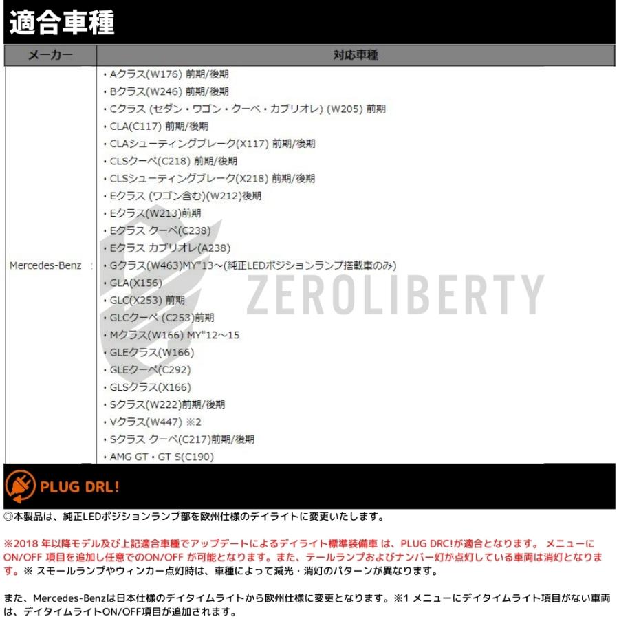 PLUG DRL！ PL3-DRL-MB01 for Mercedes Benz メルセデスベンツ デイライト CONCEPT3.0 : DOUBLEAXEL - 通販 - Yahoo!ショッピング