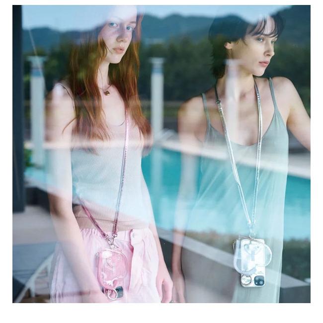 ajew iPhoneProMax対応 エジュー PVC heart planet pocket case ハート ポケット iPhone16promax iPhone15promax ケース ...