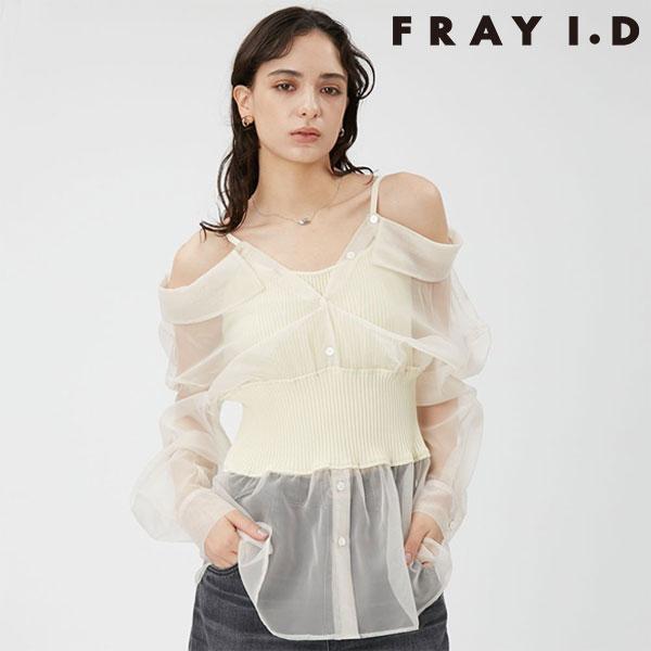 SALE フレイアイディー FRAY I.D トップス 24春夏 ニットコルセットレイヤードシャツ ミドル丈 長袖 fwnt242093 : select shop DOUBLE HEART ...