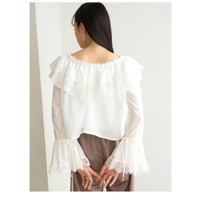 SNIDEL 新作10%OFF スナイデル トップス 25春夏 バリエレース SNIDEL 新作10%OFF スナイデル トップス 25春夏 バリエレース