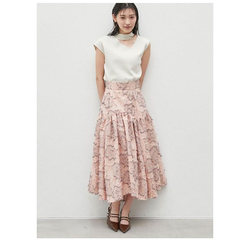 SNIDEL 新作10%OFF スナイデル ボトムス 25春夏 ジャガードテールスカート 5月中旬〜6月上旬予約 ロング丈 swfs252148 : select shop DOUBLE ...