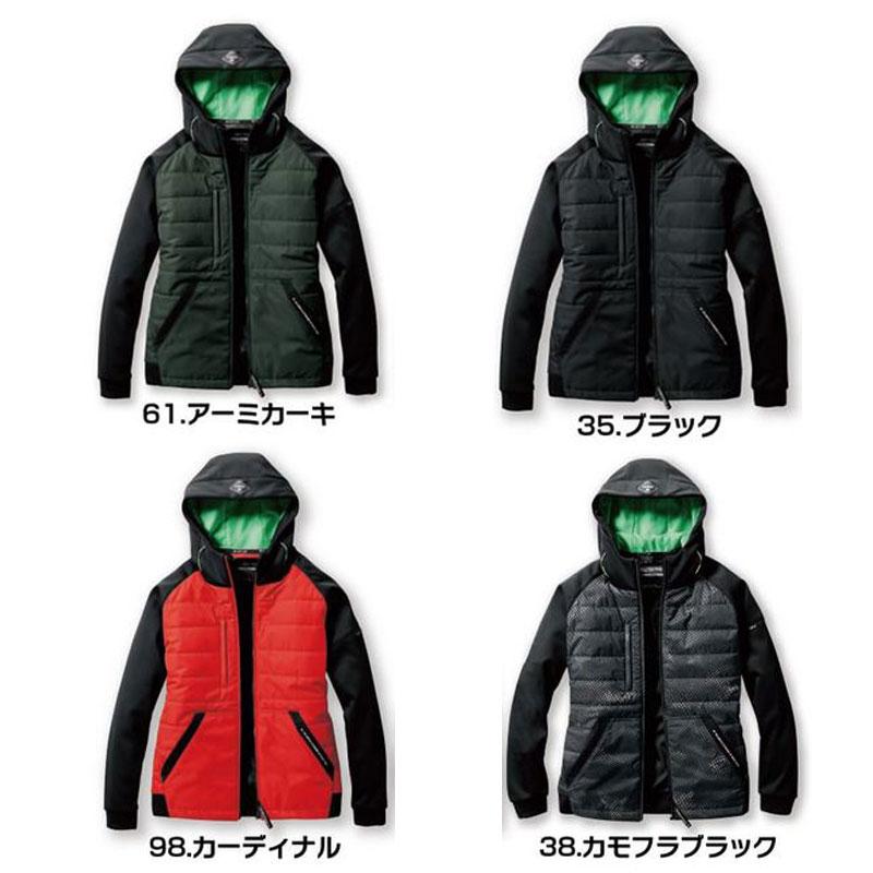 BURTLE 在庫限り バートル 3210 防風フーディジャケット (ユニセックス) 作業服 各色/各サイズ 3214の長袖、フード付き 仕様 ...