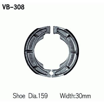 Vesrah VB-308 ブレーキシュー GSX250E(82-86)、250刀/カタナ/GSX250ES(86)、GSX250T(85-86)、SW-1(92)、GS400E(78 ...