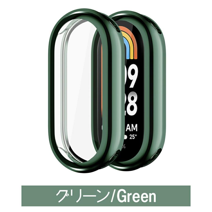 Xiaomi Smart band 8 ケース 保護フィルム 画面保護 Xiaomi mi band 8 カバー 傷防止 フィルム付き シャオ ...