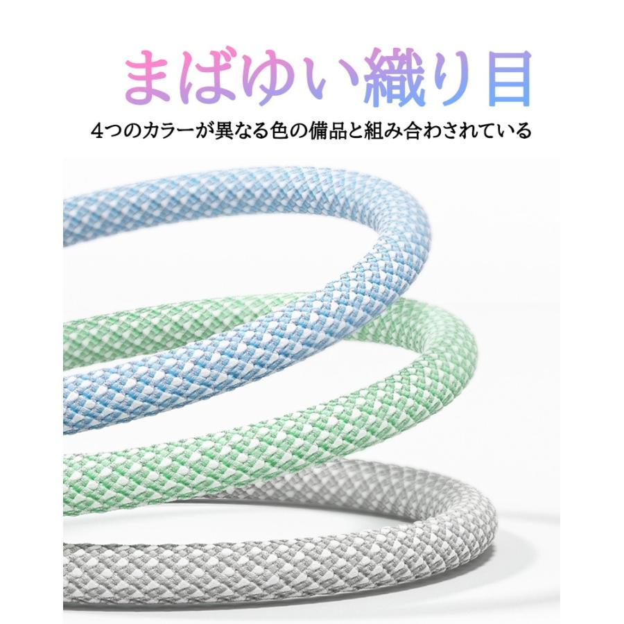 iPhone16/iPhone15 カラーケーブル Type-C to Type-C 充電ケーブル iPhone15pro iPhone15plus iPhone15promaxケーブル ...