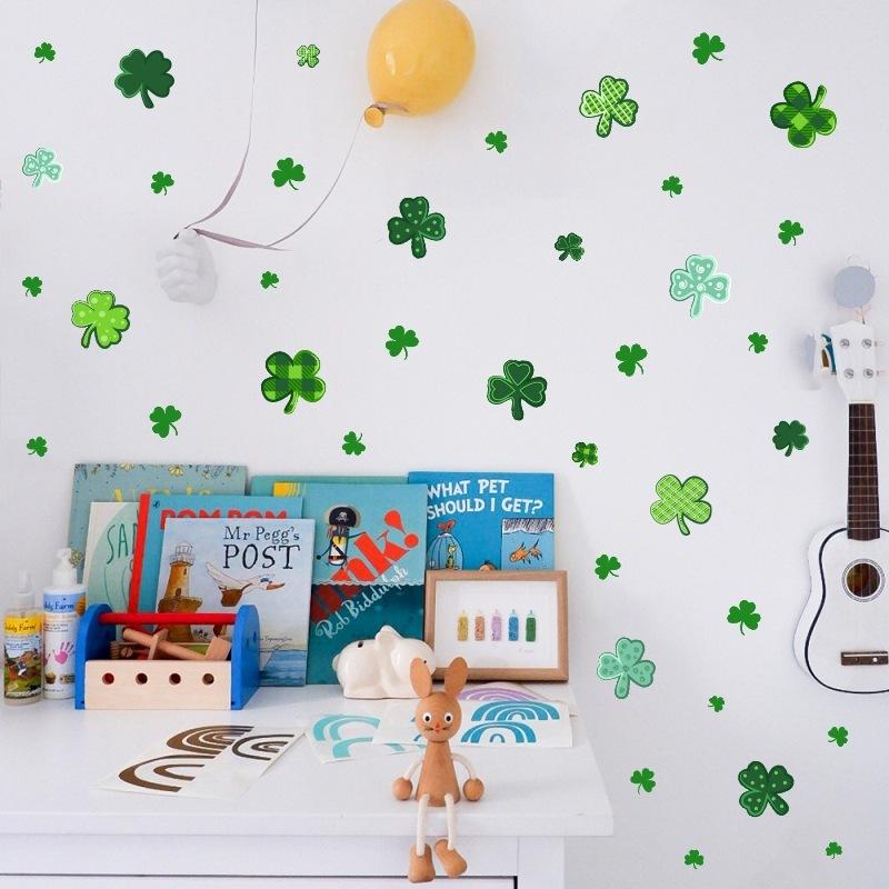 クローバー ウォールステッカー シール 大容量 3枚セット 四つ葉のクローバー 窓 ルームデコ CA-019 : DR777ショッピング - 通販 - Yahoo!ショッピング