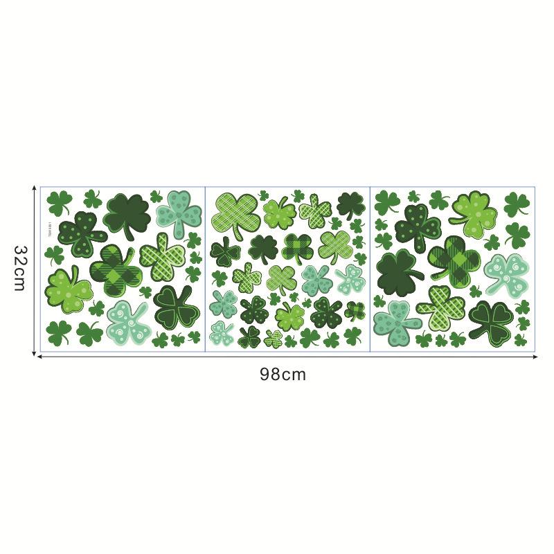 クローバー ウォールステッカー シール 大容量 3枚セット 四つ葉のクローバー 窓 ルームデコ CA-019 : DR777ショッピング - 通販 - Yahoo!ショッピング