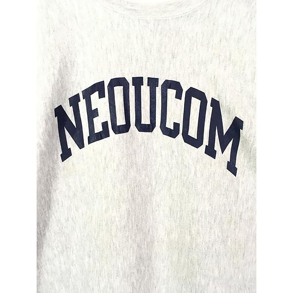 古着 90s USA製 Champion Reverse Weave 「NEOUCOM」 アーチ プリント リバース スウェット XL 古着 ...