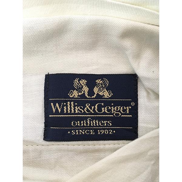 古着 80s USA製 Willis&Geiger フランネル コットン 2タック 古着 80s USA製 Willis&Geiger フランネル コットン 2タック