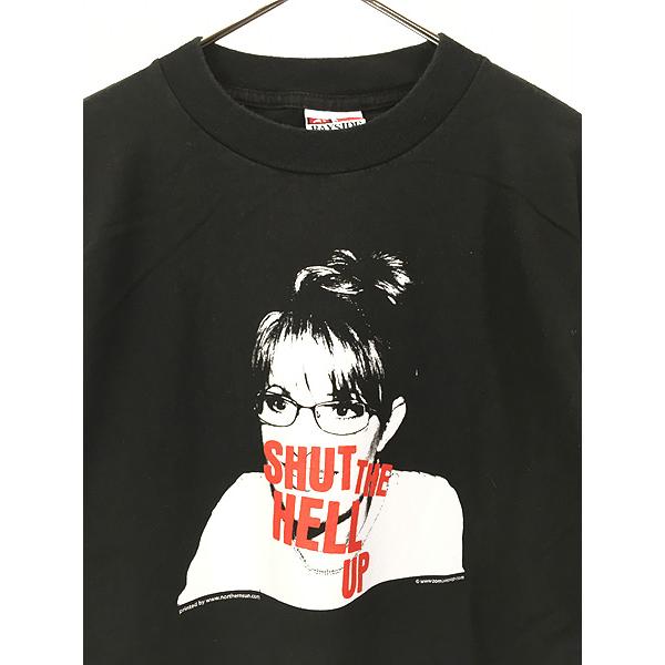 古着 00s USA製 Sarah Palin 「shut the hell up」 モノクロ フォト Tシャツ M : 古着屋ドラセナYahoo!ショップ - 通販 - Yahoo!ショッピング